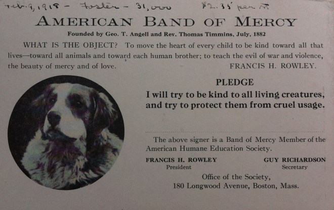 Bands of Mercy – Be Kind: A Visual History of Humane Education